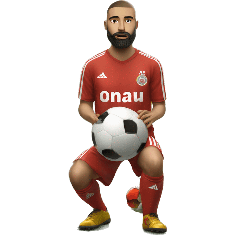 bearded soccer player portrait emoji | AI Emoji Generator