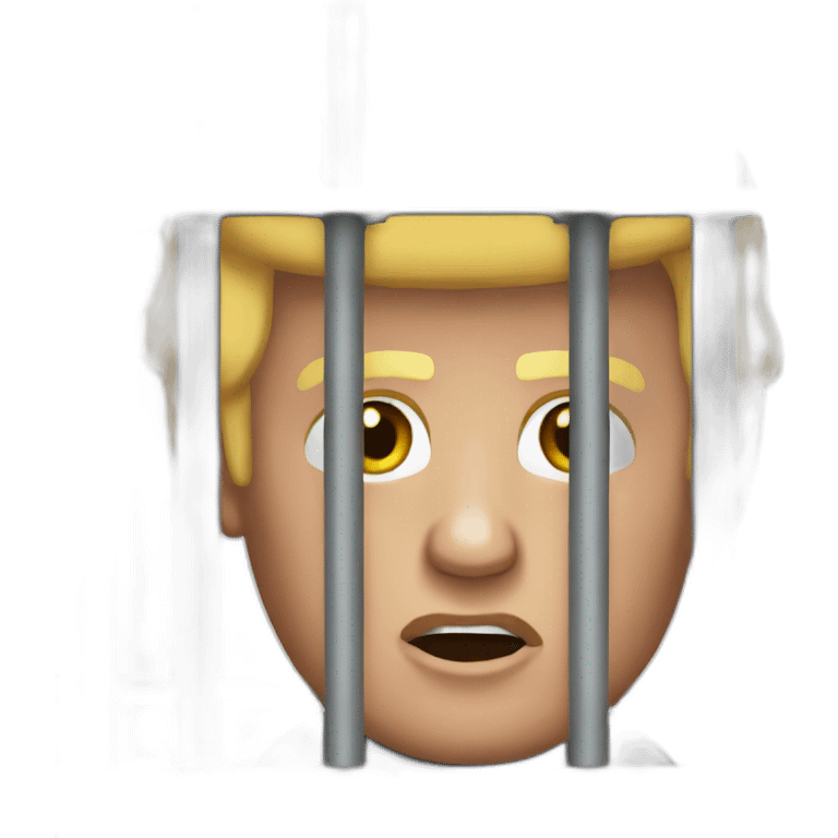 trump-in-jail-cell emoji | AI Emoji Generator