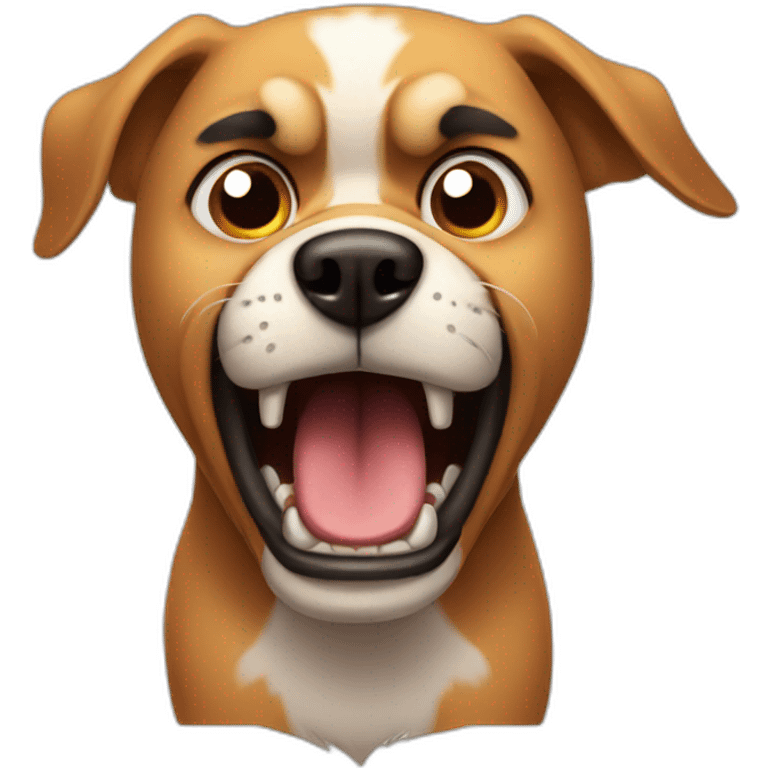 Angry dog emoji | AI Emoji Generator