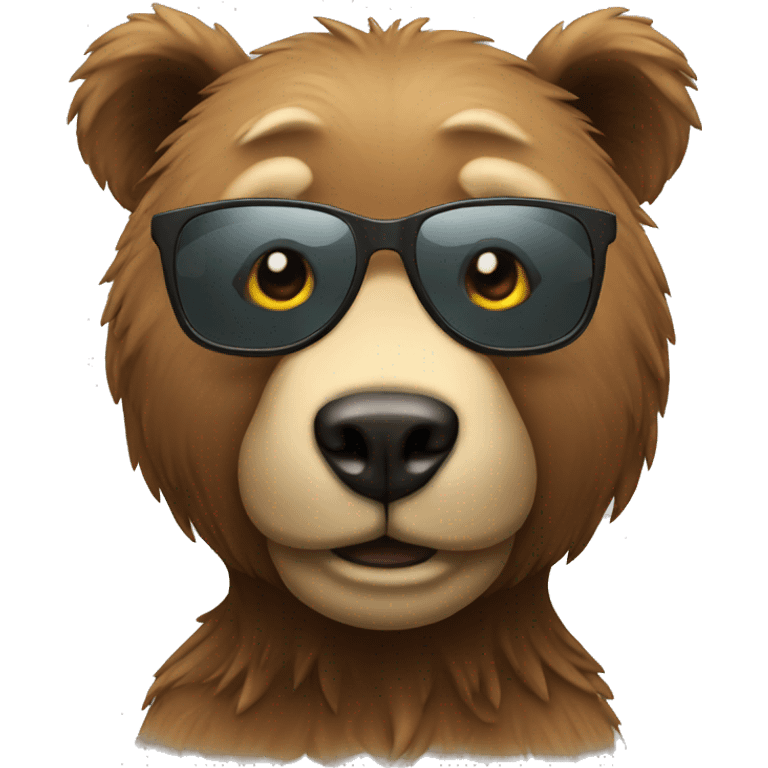 Cool Bear emoji | AI Emoji Generator