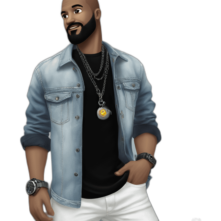 "cool guy in black" emoji | AI Emoji Generator