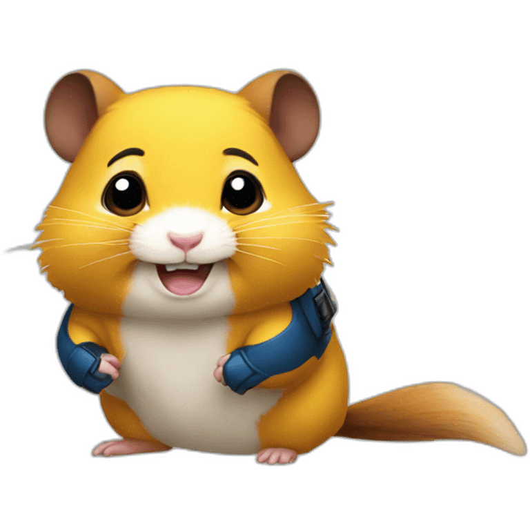 hamster-wolverine emoji | AI Emoji Generator