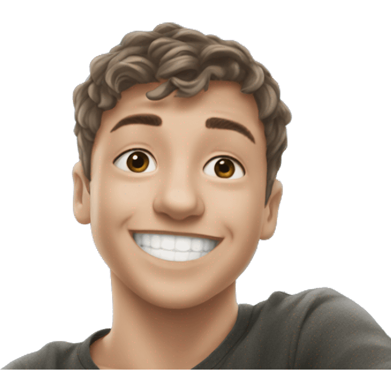 smiling boy in shirt meme emoji | AI Emoji Generator