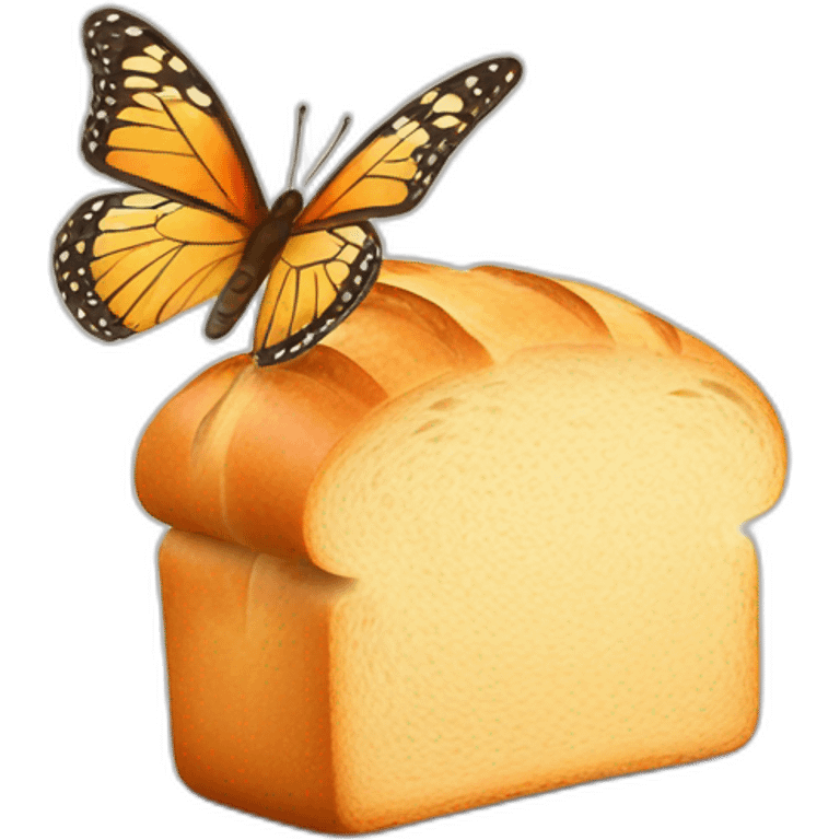Bread with butterfly emoji | AI Emoji Generator