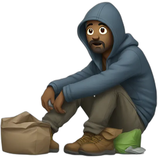 homeless emoji | AI Emoji Generator