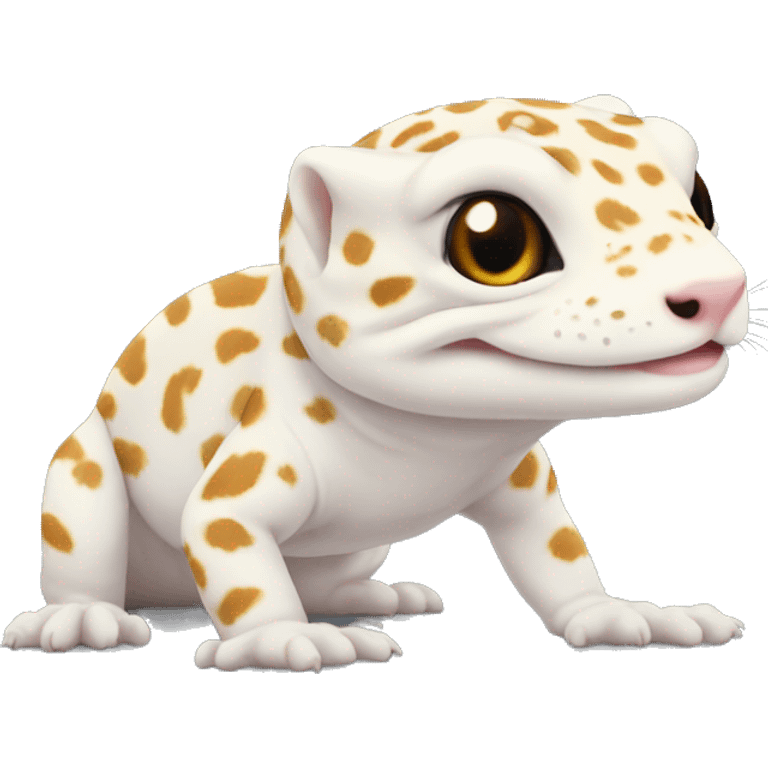 Albino leopard gecko emoji | AI Emoji Generator