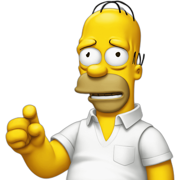 Homer Simpson emoji | AI Emoji Generator