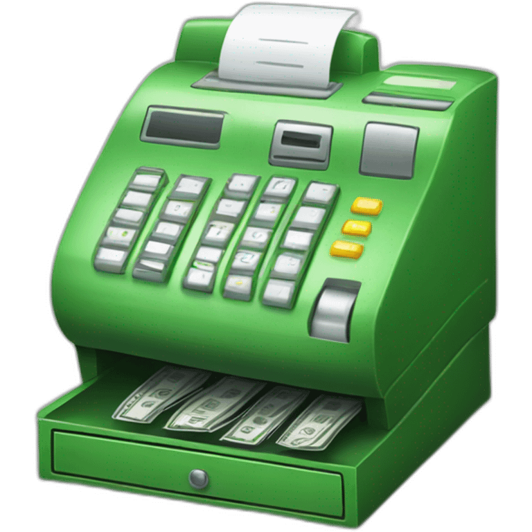green cash register emoji | AI Emoji Generator