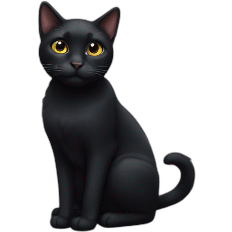 Black cat emoji | AI Emoji Generator