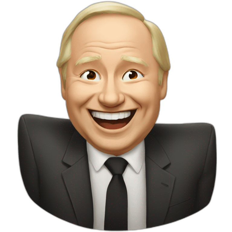 Vladimir poutine laughing emoji | AI Emoji Generator