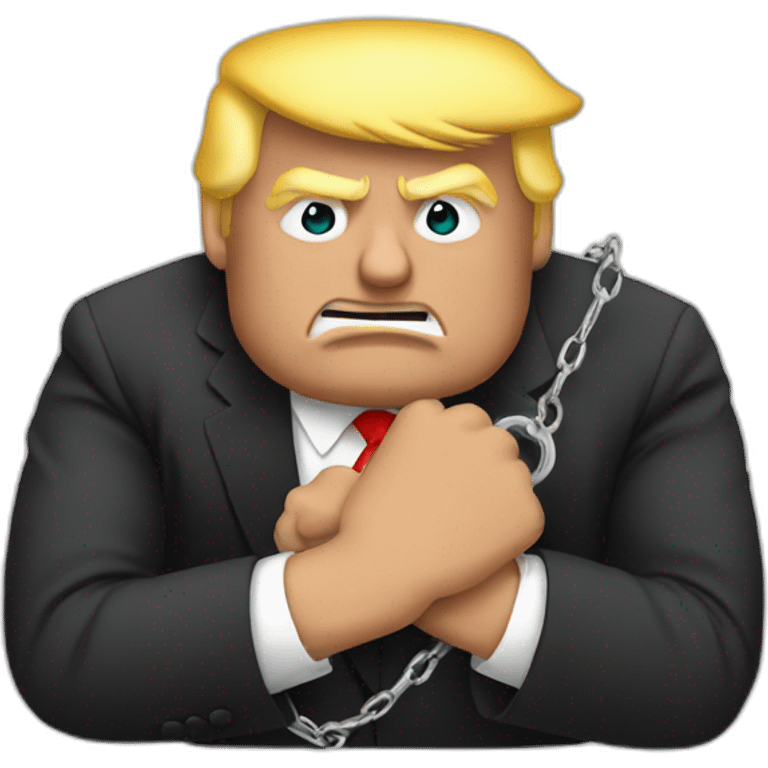 trump-in-handcuffs emoji | AI Emoji Generator