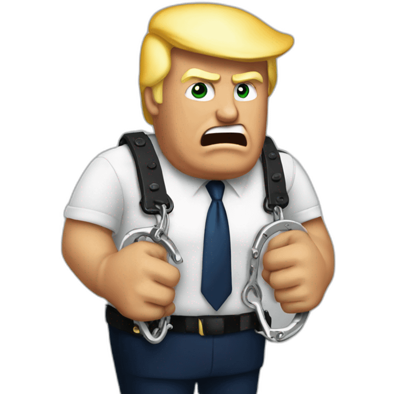 trump-in-handcuffs emoji | AI Emoji Generator