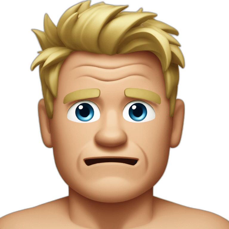 gordon ramsay shirtless emoji | AI Emoji Generator