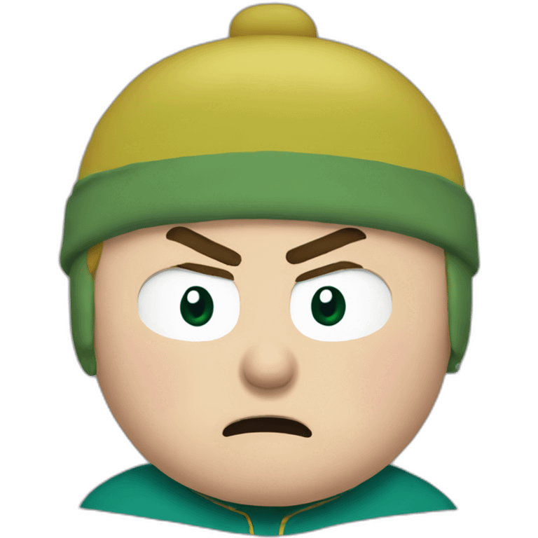 Eric cartman angry emoji | AI Emoji Generator