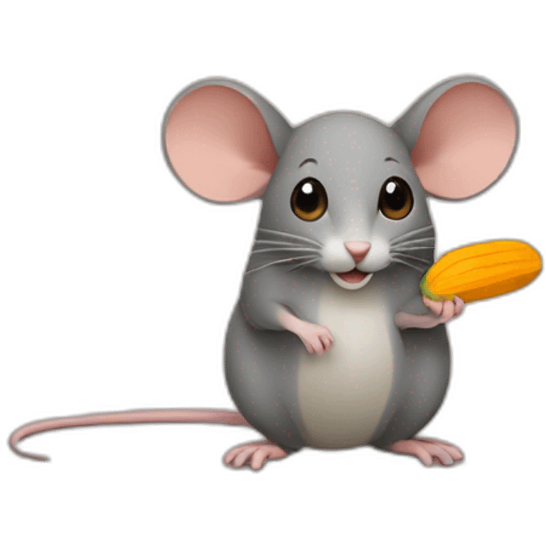 mouse with squash emoji | AI Emoji Generator