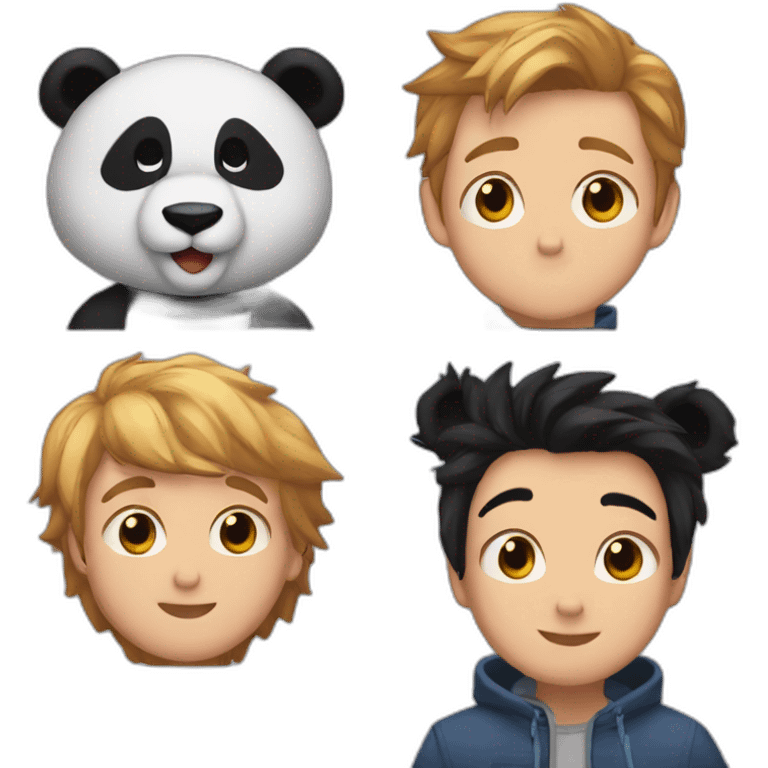 ryan and max c and panda and jacob and also madaja emoji