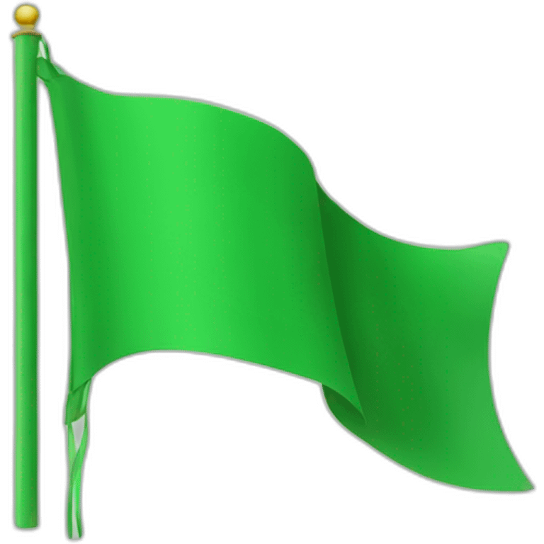 Green flag emoji | AI Emoji Generator