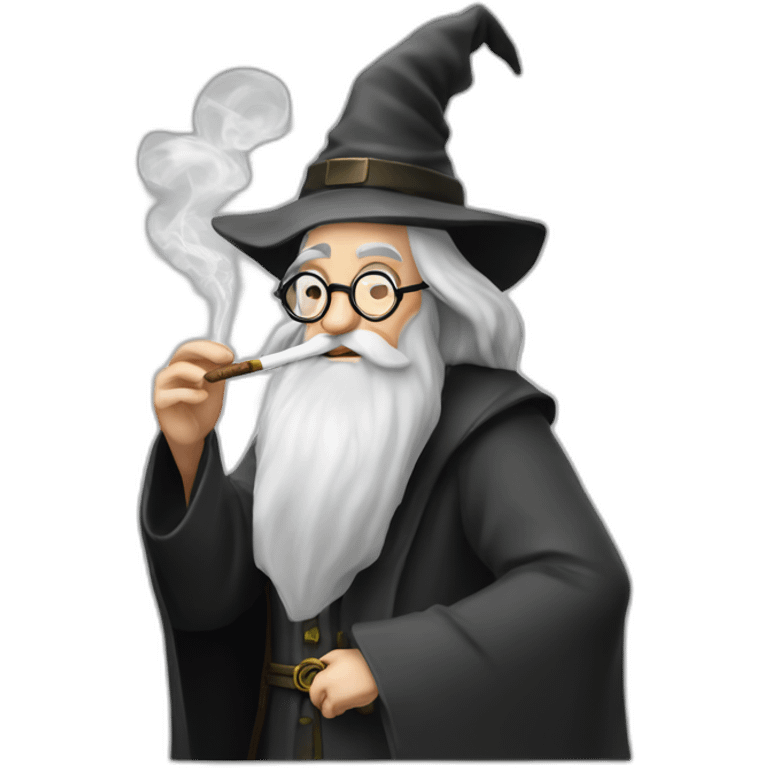 Dumbledore smoking emoji | AI Emoji Generator