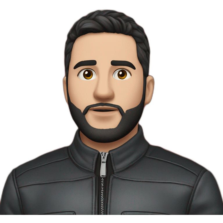 cool guy with black jacket emoji | AI Emoji Generator