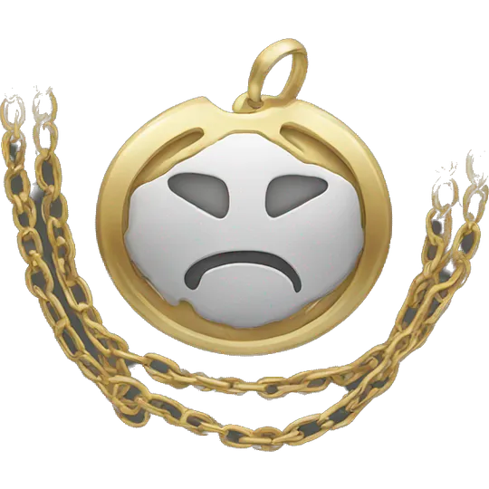 Gold chain emoji store