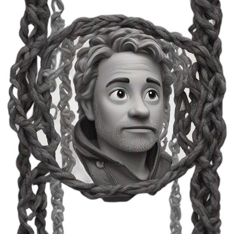 lone silhouette in monochrome emoji | AI Emoji Generator