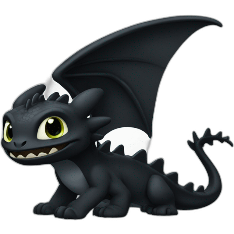 Toothless emoji | AI Emoji Generator