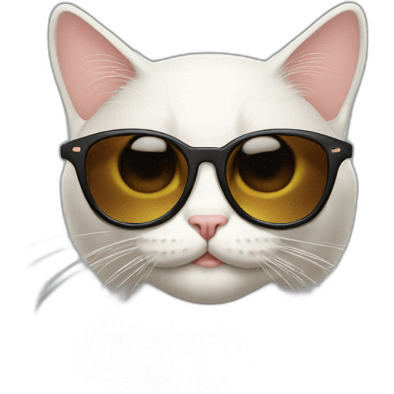 Cat with sunglasses emoji | AI Emoji Generator