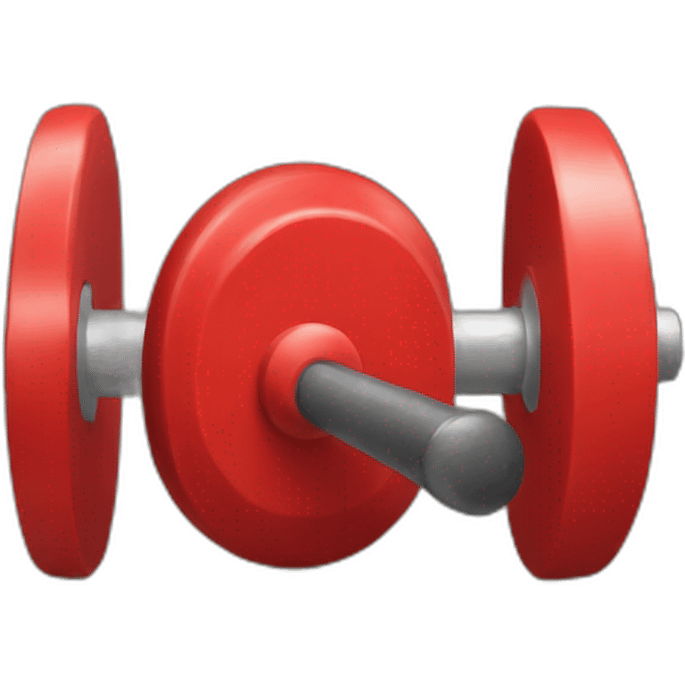 red dumbell emoji | AI Emoji Generator